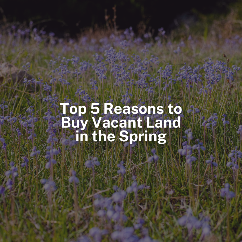 Top 5 Reasons to Buy Vacant Land in the Spring – Choice Land